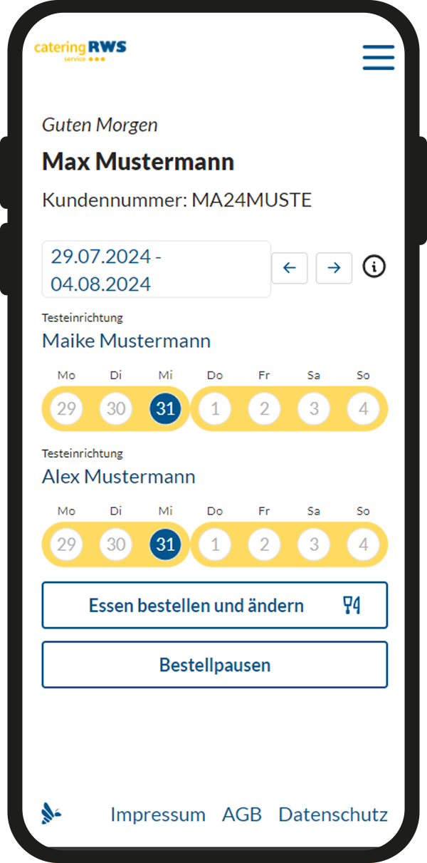 RWS Cateringservice Catering-Komplettsystem - singularIT